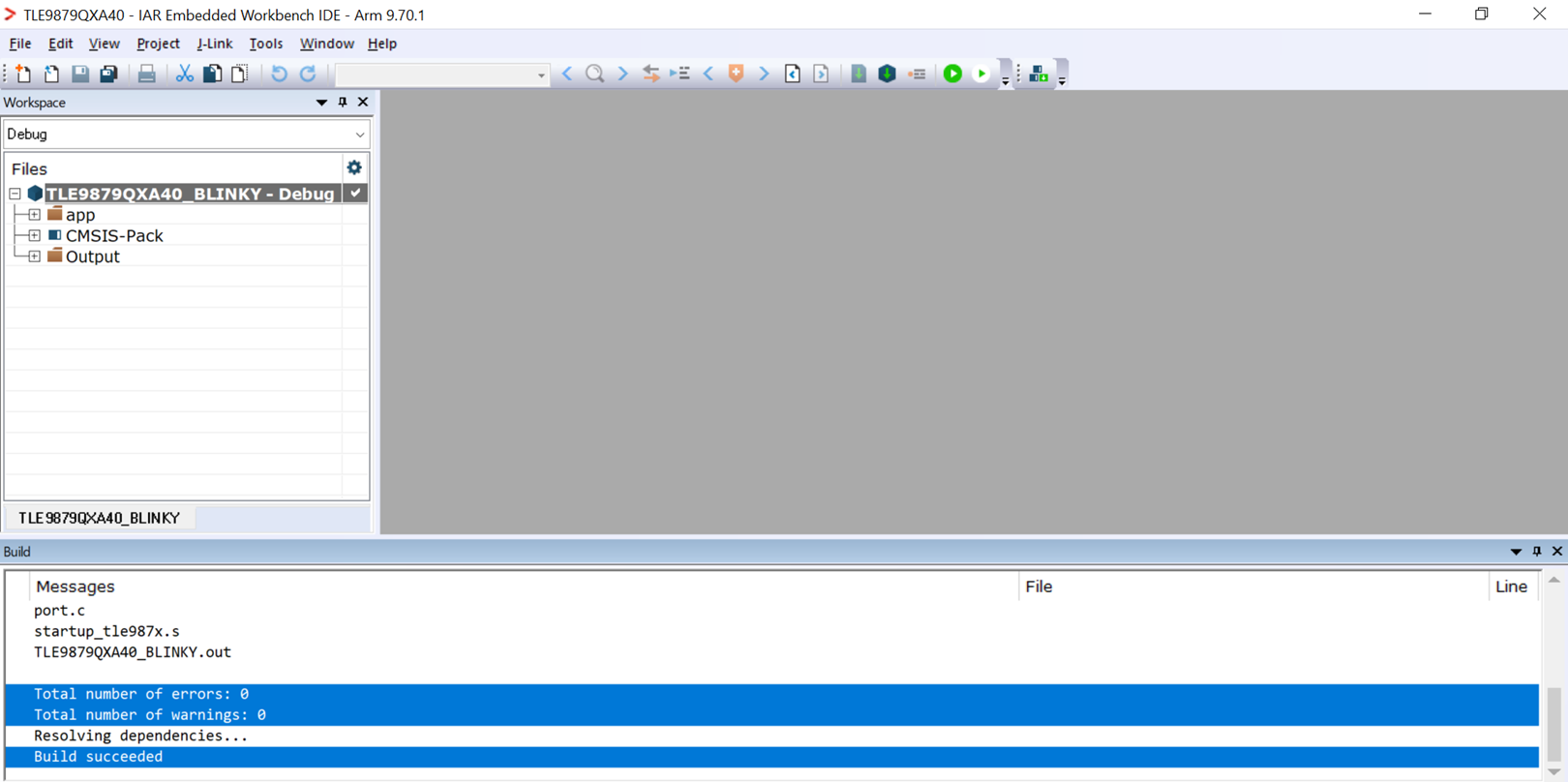 在IAR Embedded Workbench for Arm中开发和调试Infineon MOTIX™ MCU